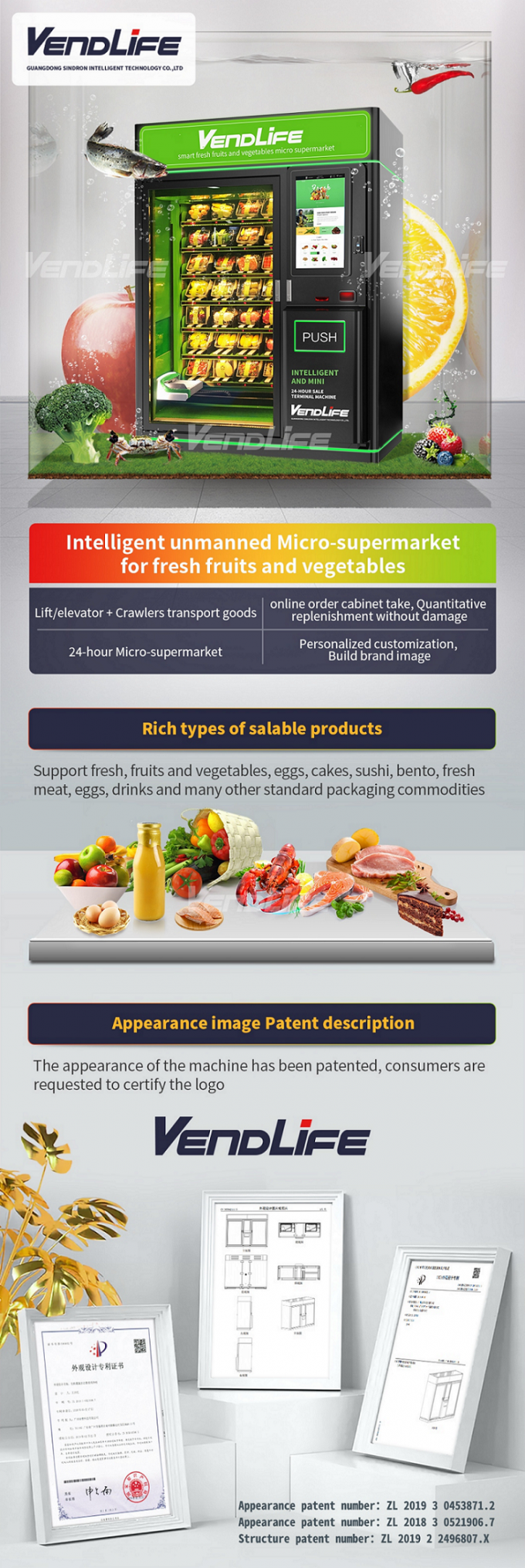 Mesin Penjual Makanan Segar FCC, mesin penjual jus jeruk segar
